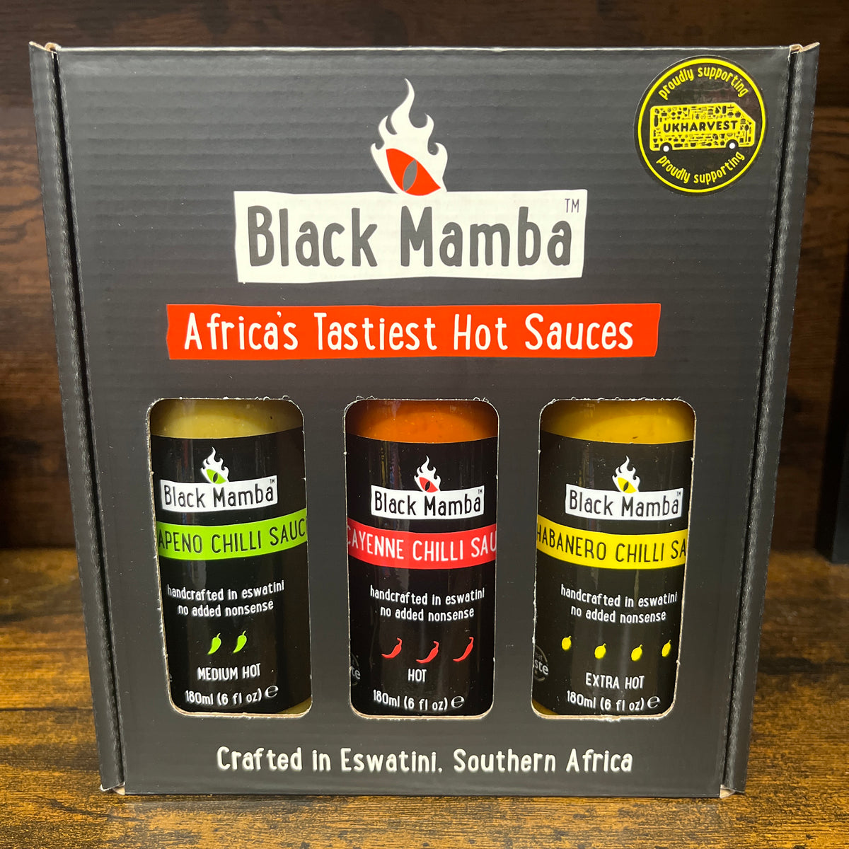 Black Mamba Chilli Sauce Gift Box (3 x 180ml) – Africas Finest